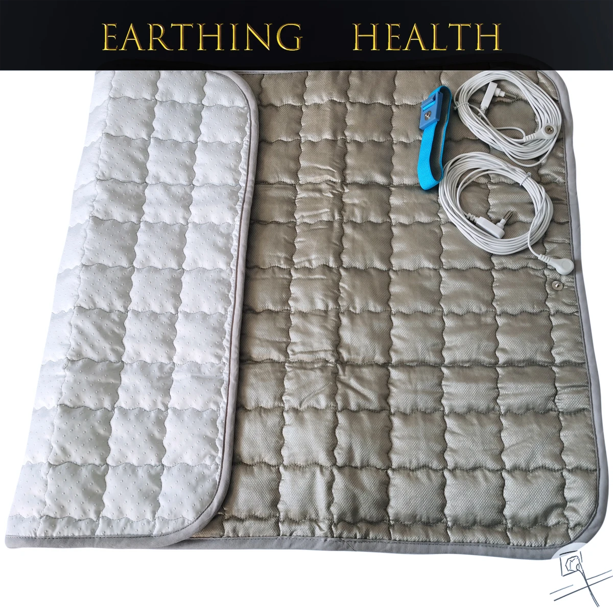Grounded Pure Silver Sleep Pad for Seat Conductive Earthing Health Mat ...