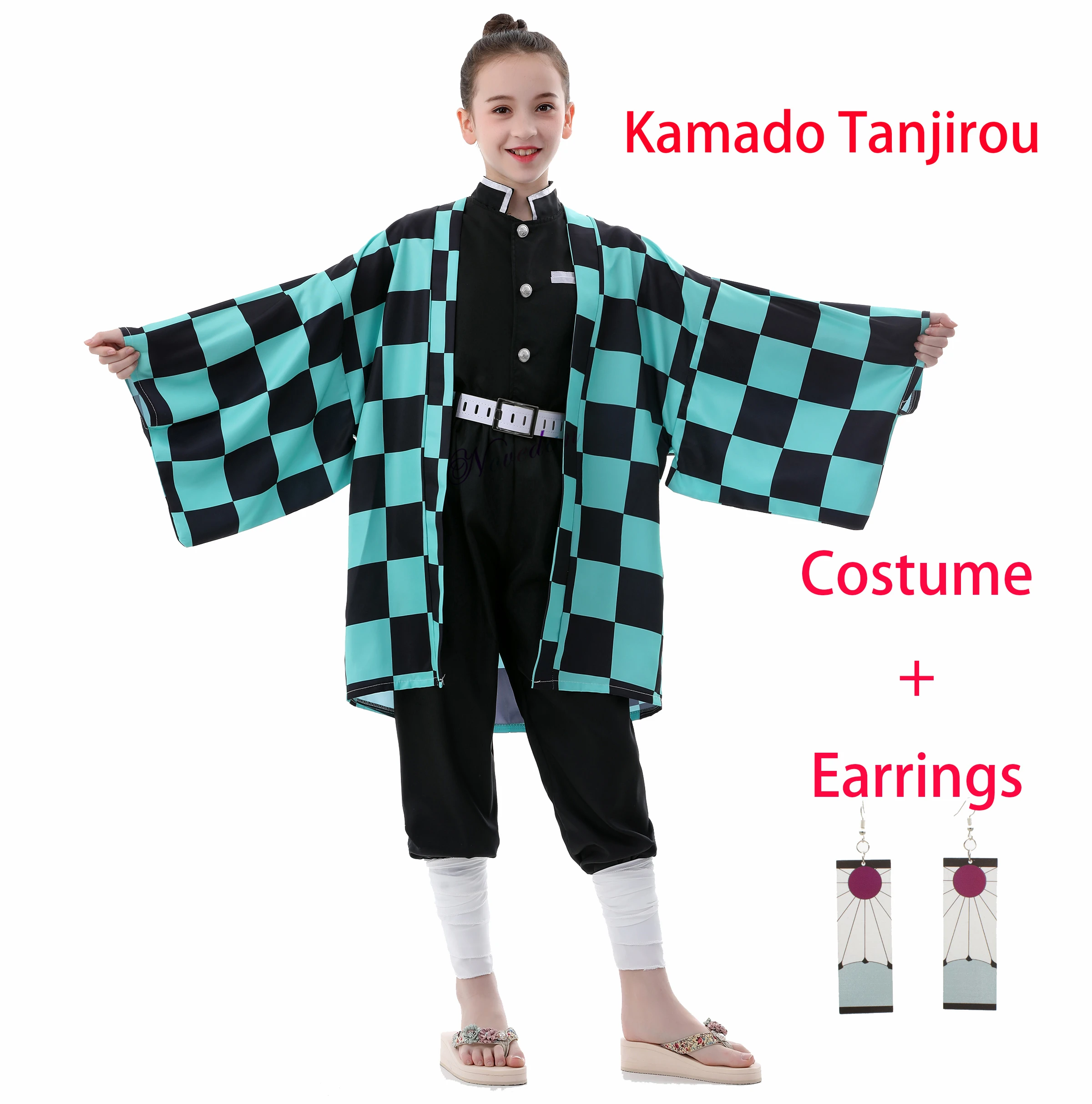 Anime Demon Slayer Tanjirou Kamado Cosplay Costume Full Set ...