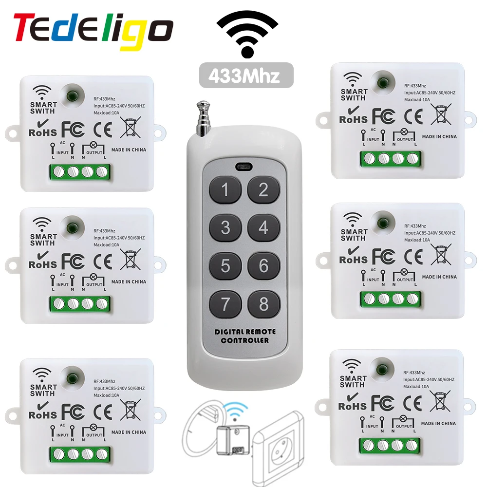 Mini-Wireless-Smart-Light-Switch-with-Remote-Control-200M-Distance-433 ...