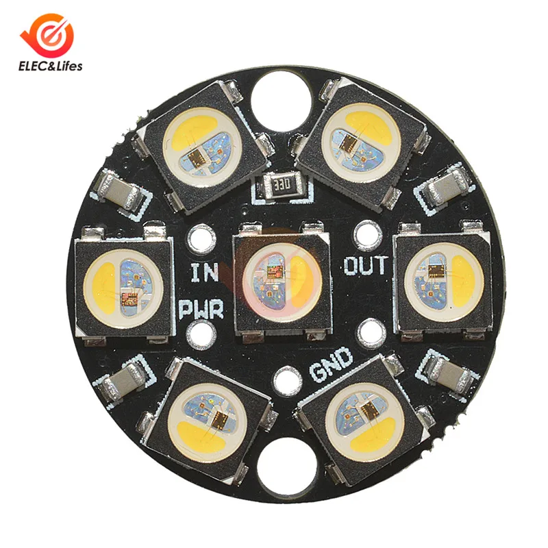 SK6812 7 Bits 5050 RGBW LED Module with Integrated Driver Neutral 4500K ...