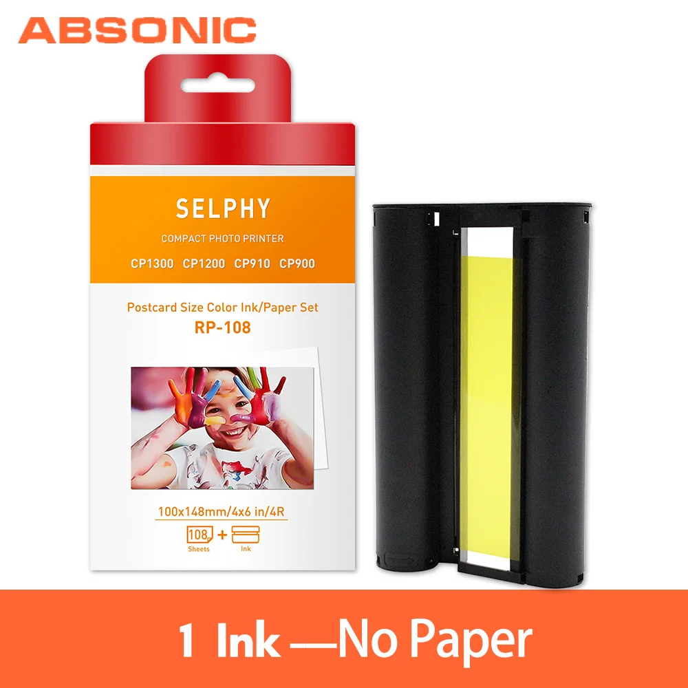 6 Inch KP 36IN KP 108IN Ink Cartridge Ribbon Cassette for Canon Selphy ...