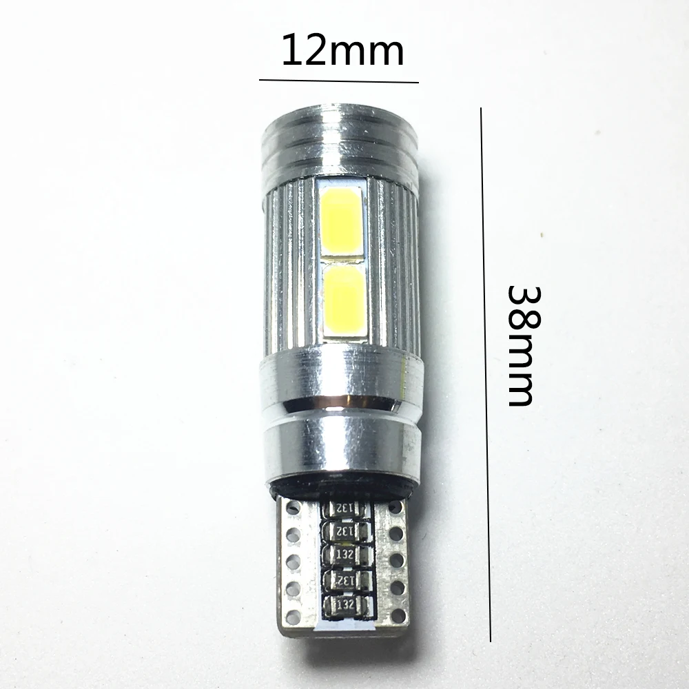 10PCS T10 LED 194 W5W 10 SMD 5630 white LED Light Canbus Parking Car Auto T10 LED Car Side Light ...