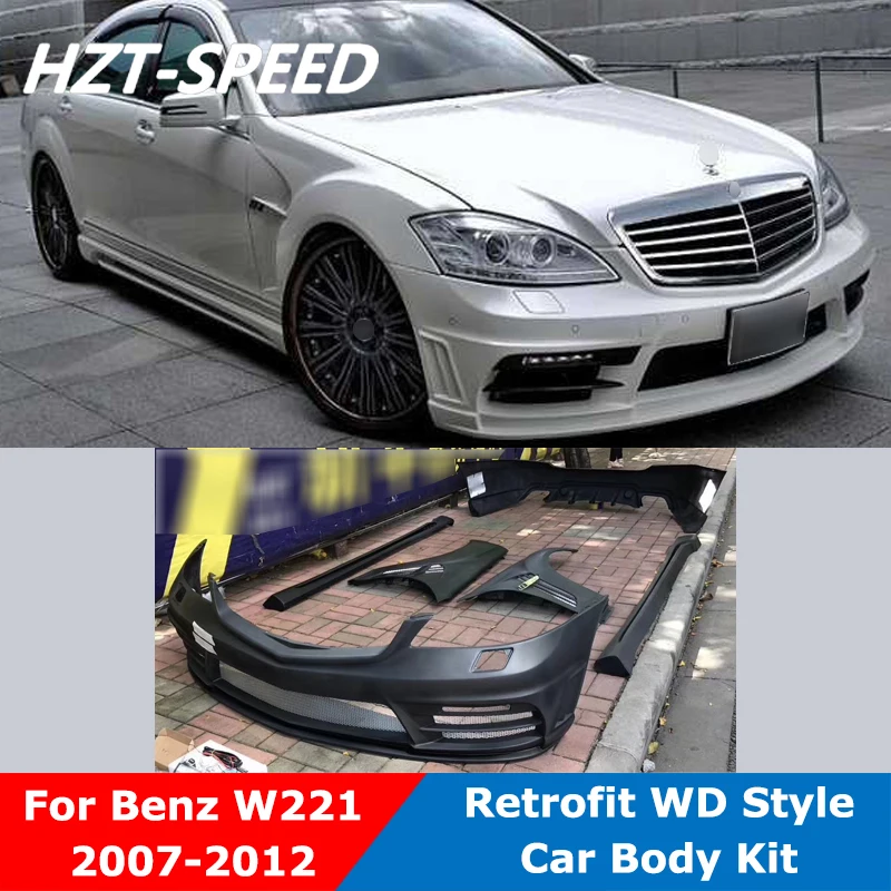 Resin-Unpainted-Car-Body-Kit-Front-Rear-Bumper-Side-Skirts-Fender-For ...