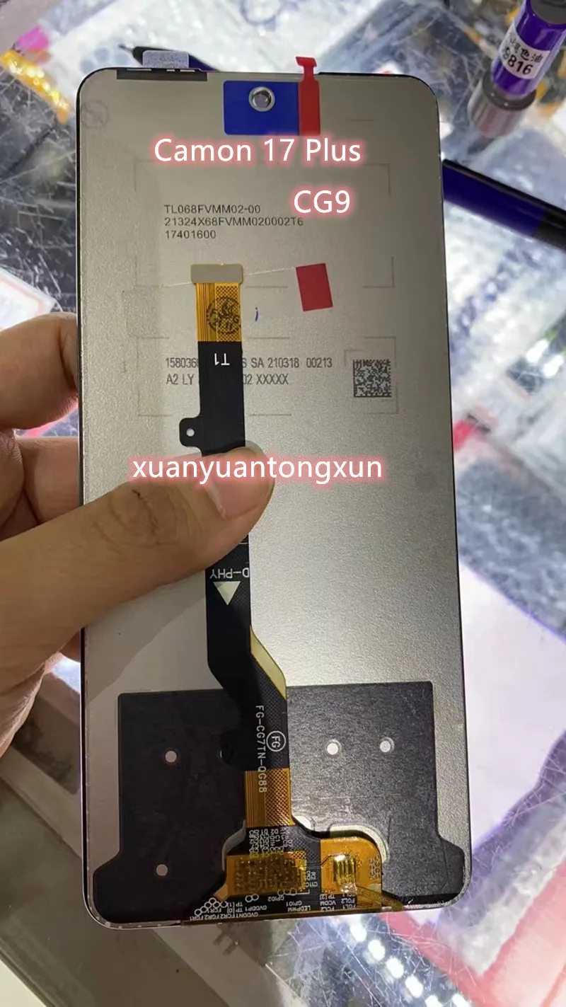 Original-Black-6-8-inch-For-Tecno-Camon-17P-CG7-CG7n-LCD-Display-Touch ...