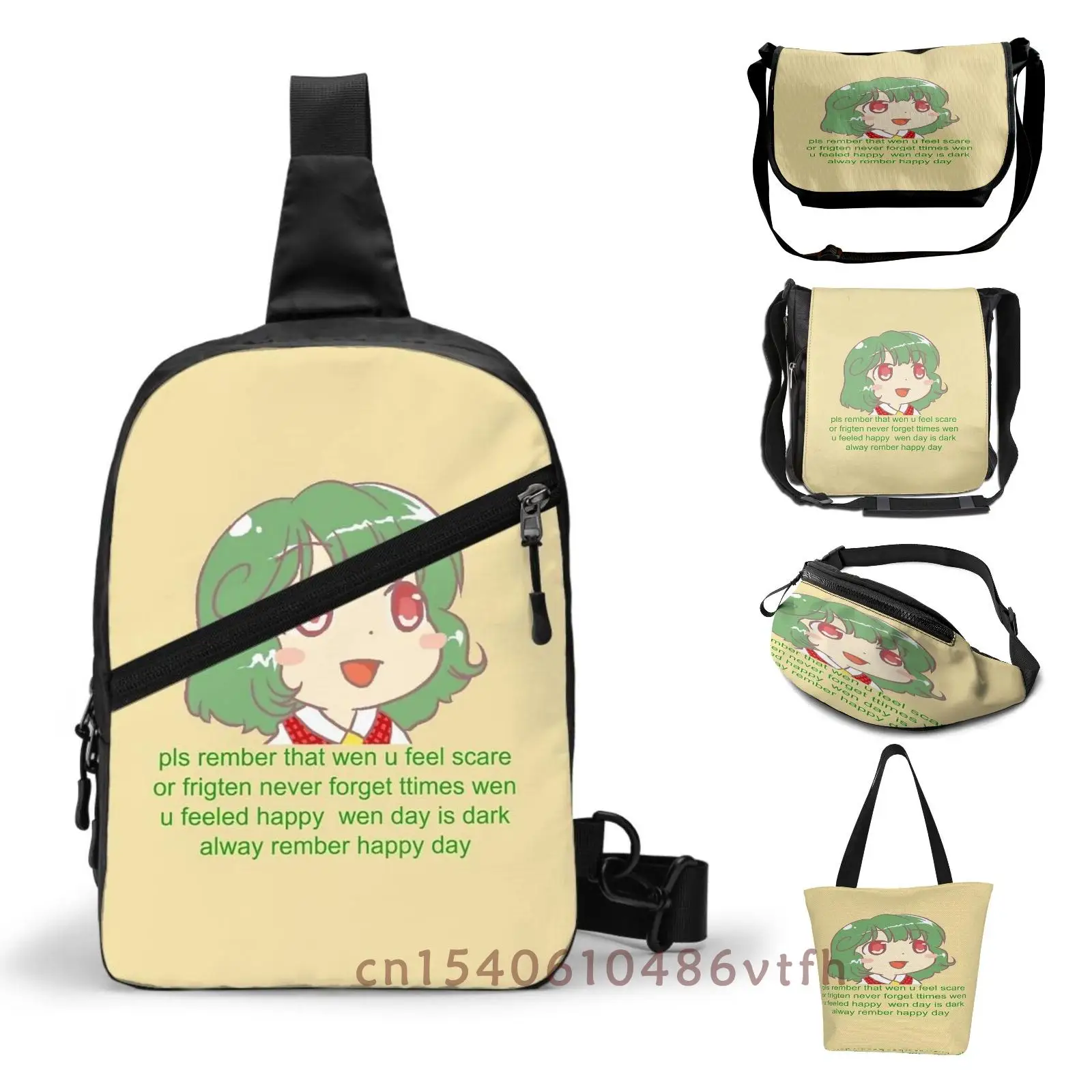 Functional-Men-Chest-Bag-Streetwear-Bag-Chibi-Yuuka-Comforts-You-Women ...