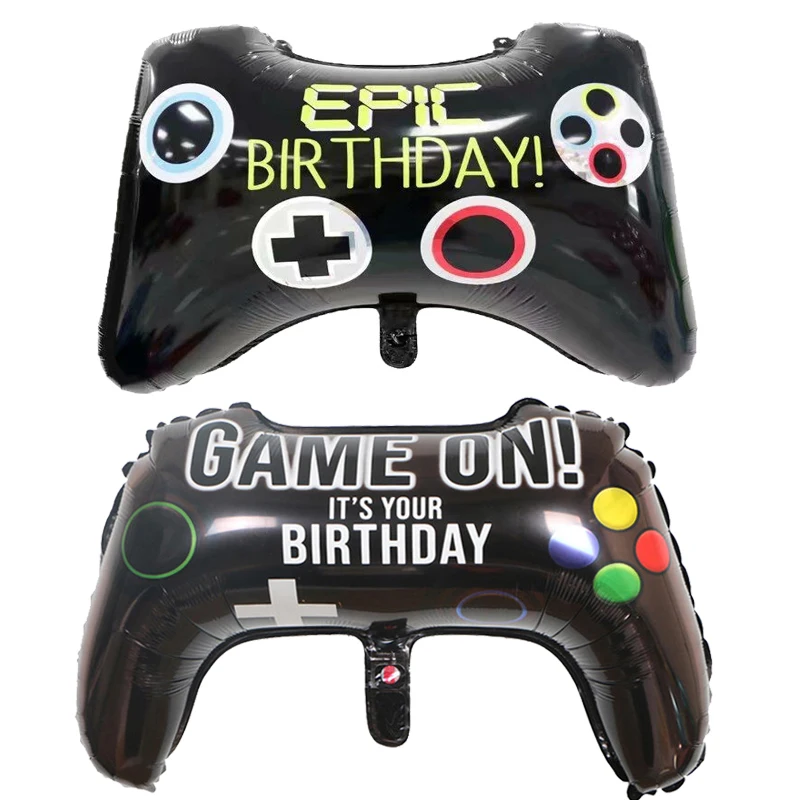 New Video Game Controller Aluminum Foil Balloon Happy Birthday ...