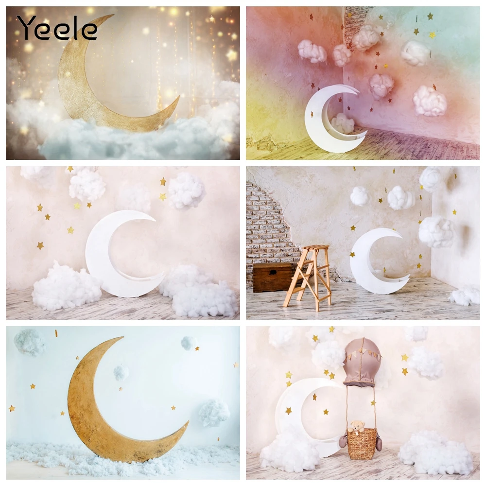 Yeele Dreamlike Light Bokeh Moon Star Cloud Birthday Newborn Baby ...