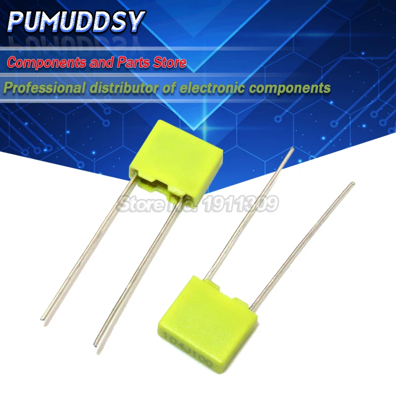 20pcs 100nj100 Correction Capacitor 100v104j 100nf 0.1uf 100v 104 104j 5mmpolypropylene Safety ...
