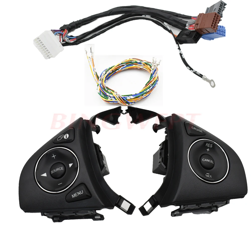 For-Honda-2015-2018-Steering-Wheel-Control-Switch-Buttons-Car-styling ...