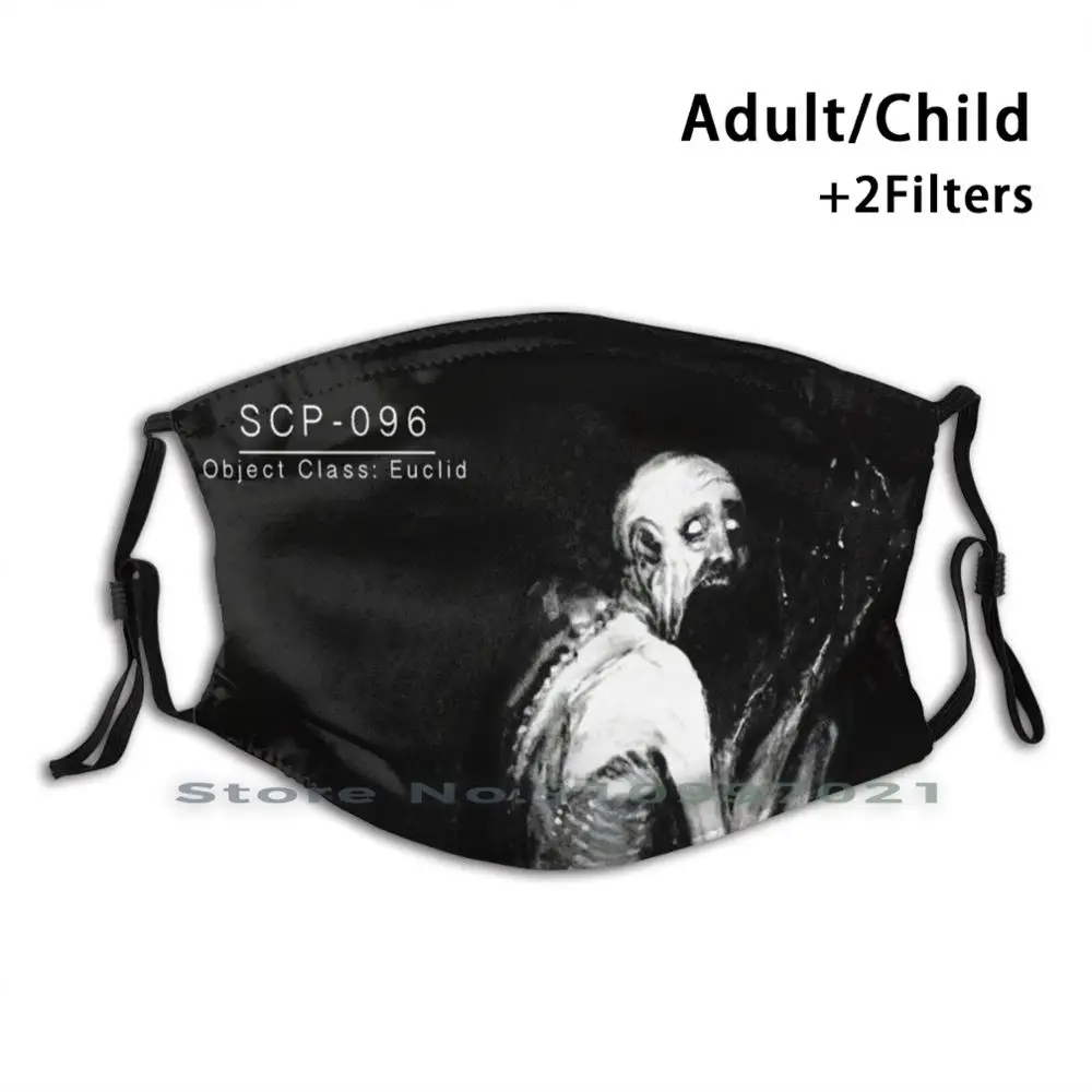 Scp 096 | Scp Foundation Print Reusable Mask Pm2.5 Filter Trendy Mouth ...