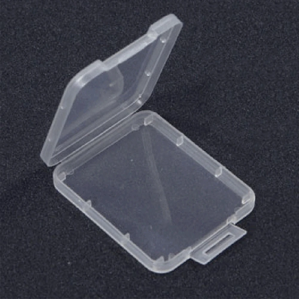 100pcs/lot Transparent CF card Box Clear Plastic Memory Card Case Flash ...