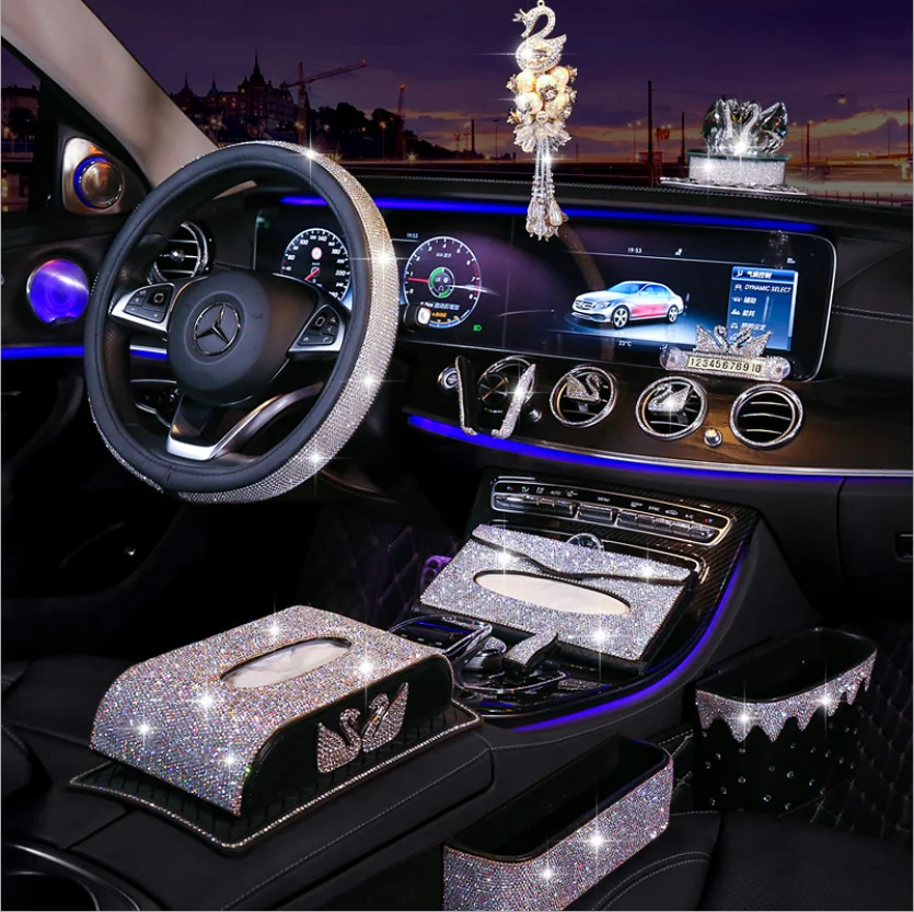Car Bling Diamond Interior Decorations Cute Diamond Personality ...