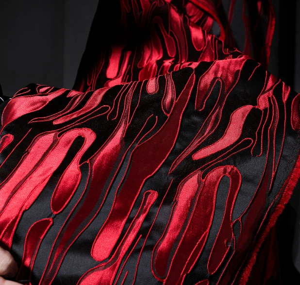 Red Black Fabric Texture