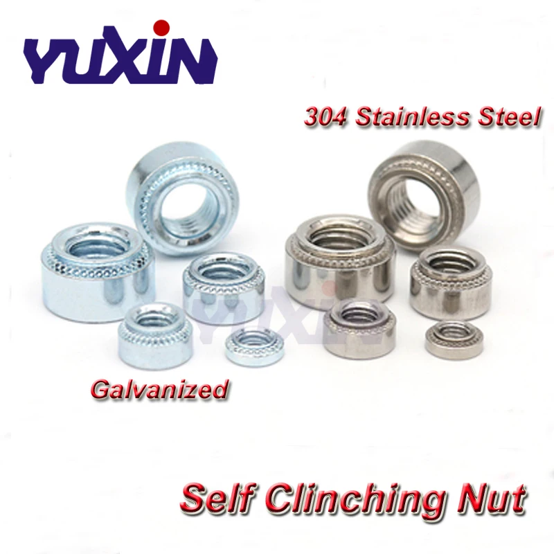 Self-Clinching-Nut-304-Stainless-Steel-Galvanized-Swage-Nut-M2-M2-5-M3 ...