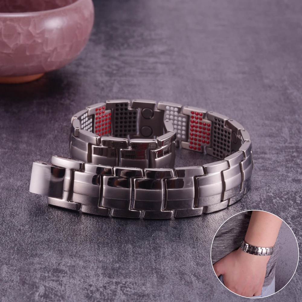 Magnetic Titanium Gelang untuk Pria Terapi Arthritis Titanium Gelang ...