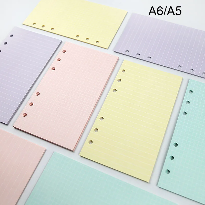 2023-New-40-Sheets-A5-A6-Loose-Leaf-Notebook-Paper-Refill-Spiral-Binder ...