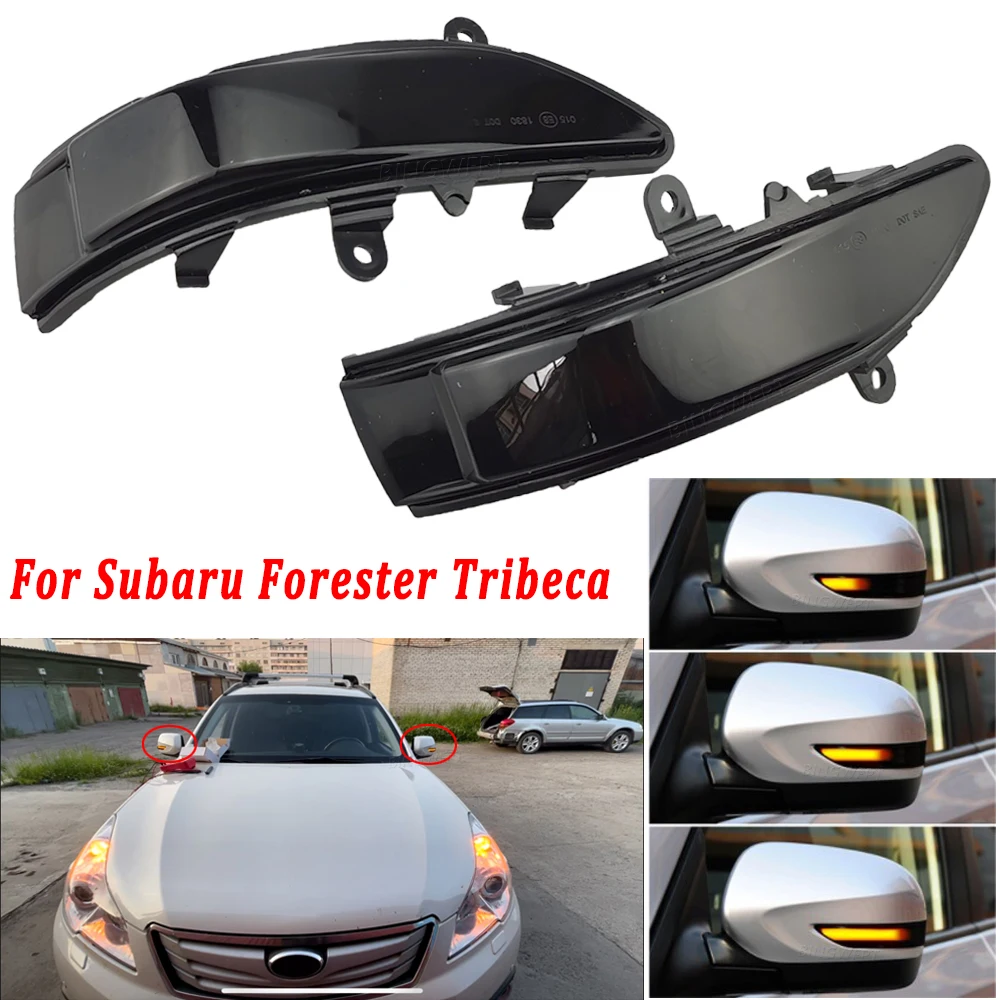 For-Subaru-Forester-Outback-Legacy-Tribeca-Rearview-Mirror-Repeater ...