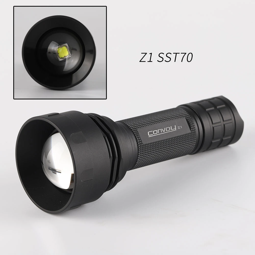 Convoy Z1 Zoomable Flashlight ,sst70 Led,21700 Flashlight - Flashlights ...