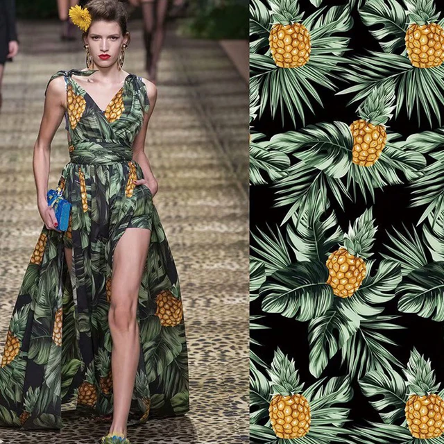 Pineapple Print Fabric