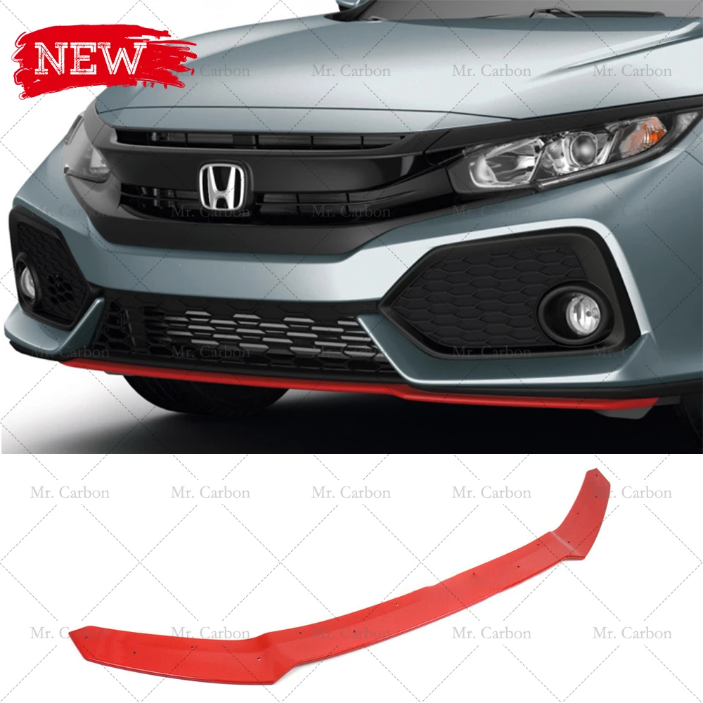 SPLITTER FOR CIVIC HATCHBACK SI FK7 GLOSSY MATTE RED HFP STYLE FRONT ...