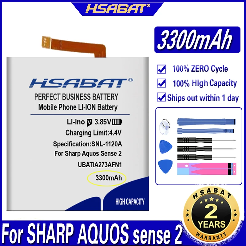 HSABAT UBATIA273AFN1 3300mAh Mobile Phone Battery for Sharp Aquos ...