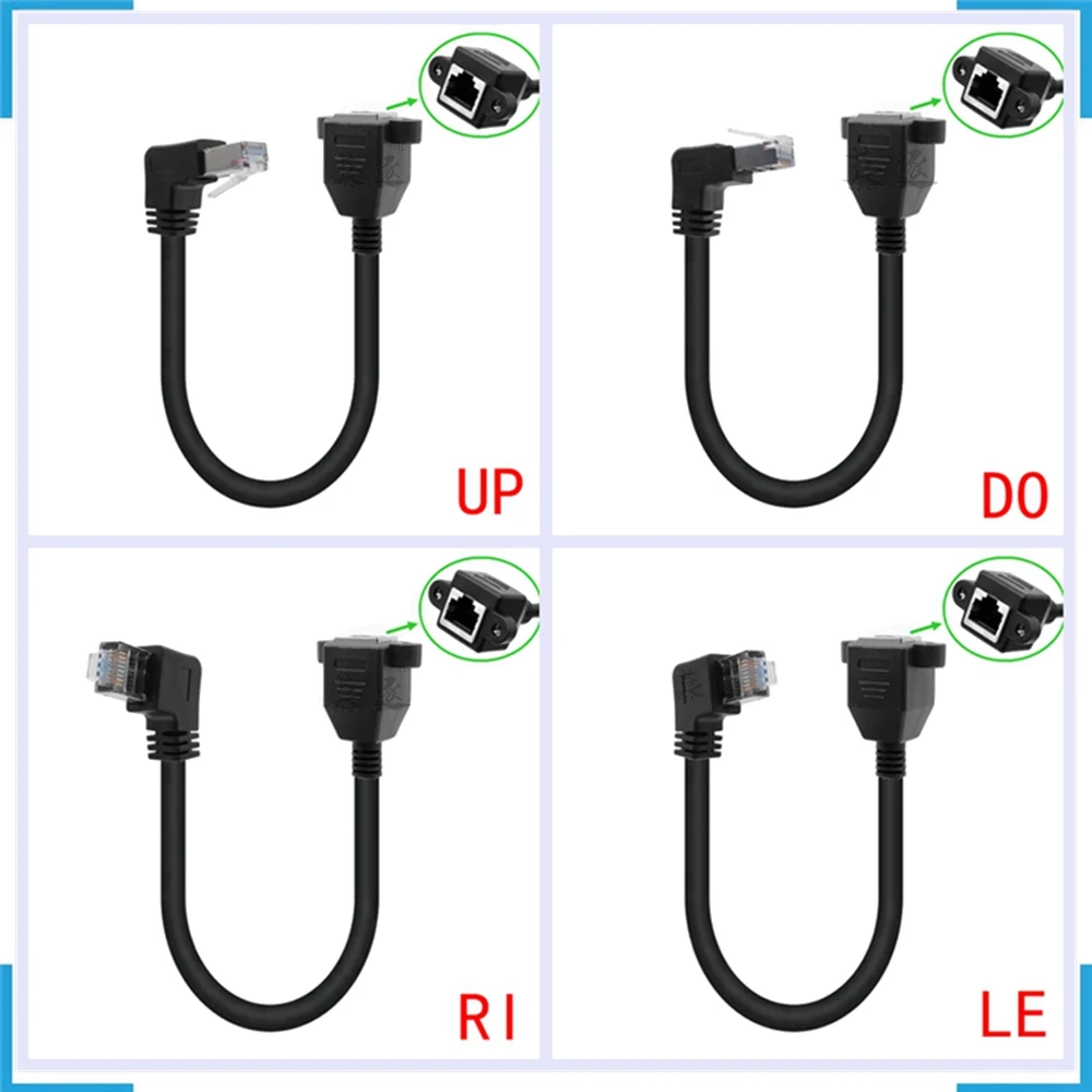 Cat6 Ethernet Cable RJ45 Right Angle UTP Network Cable Patch Cord 90 ...