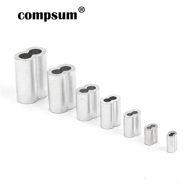 Aluminium Crimp Sleeves - Wire Ferrules & Cord Locks - Easy Fishing Tackle