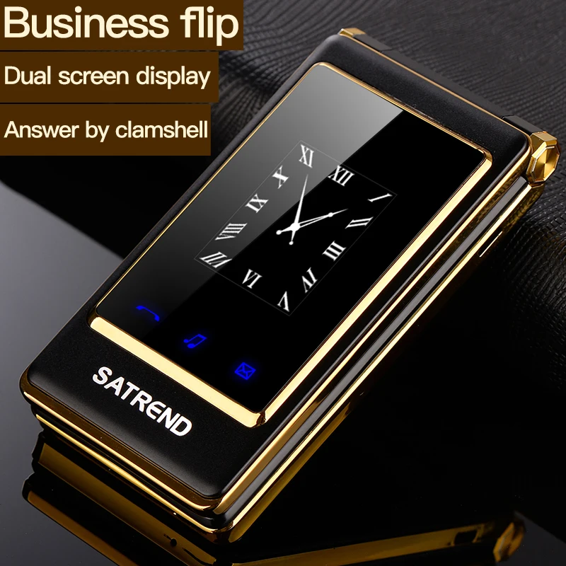 UNIWA A15 Senior Push-Button Loud Cellphone GSM Flip Mobile Phone Dual ...