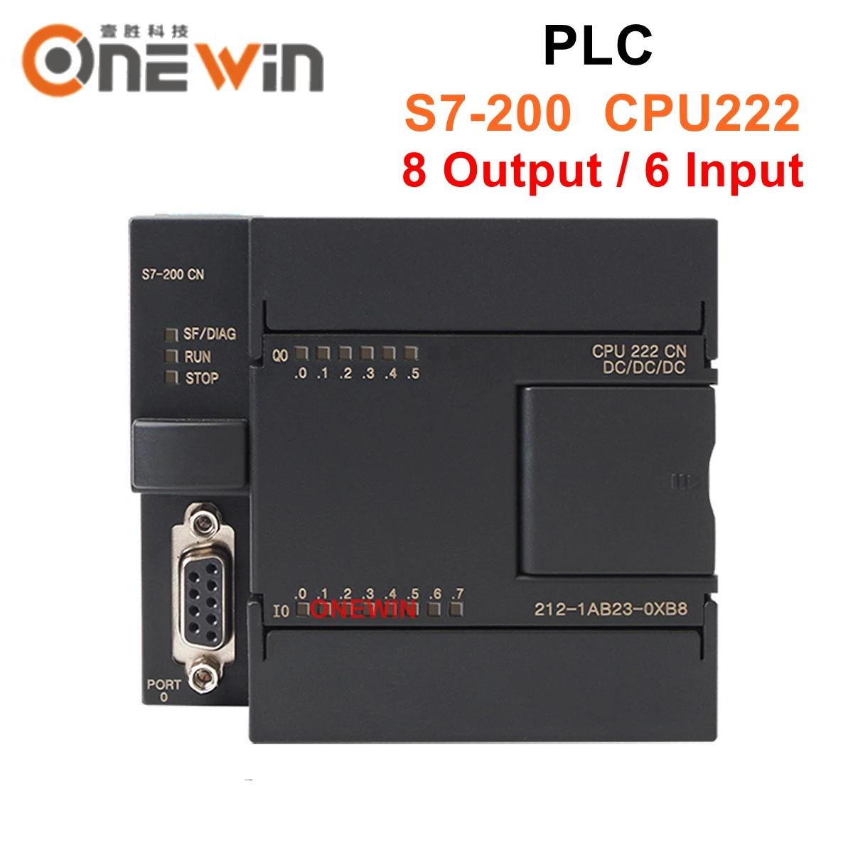 Compatible CPU222 S7-200 PLC Programmable Controller 8 input 6 Output 1 PPI RELAY Transistor 212 ...