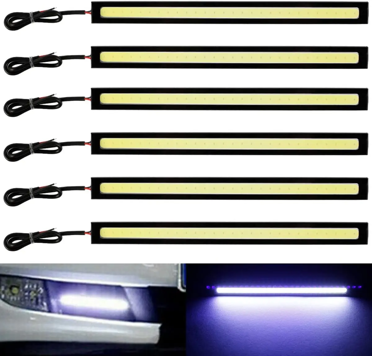 X-HOT-DRL-Car-LED-Light-Strip-White-Driving-Lighting-Waterproof-COB-LED ...