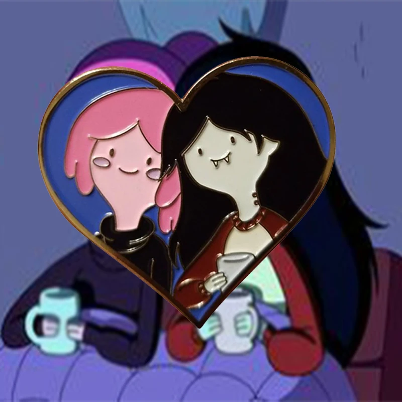 Adventure Time Marceline And Princess Bubblegum Kissing