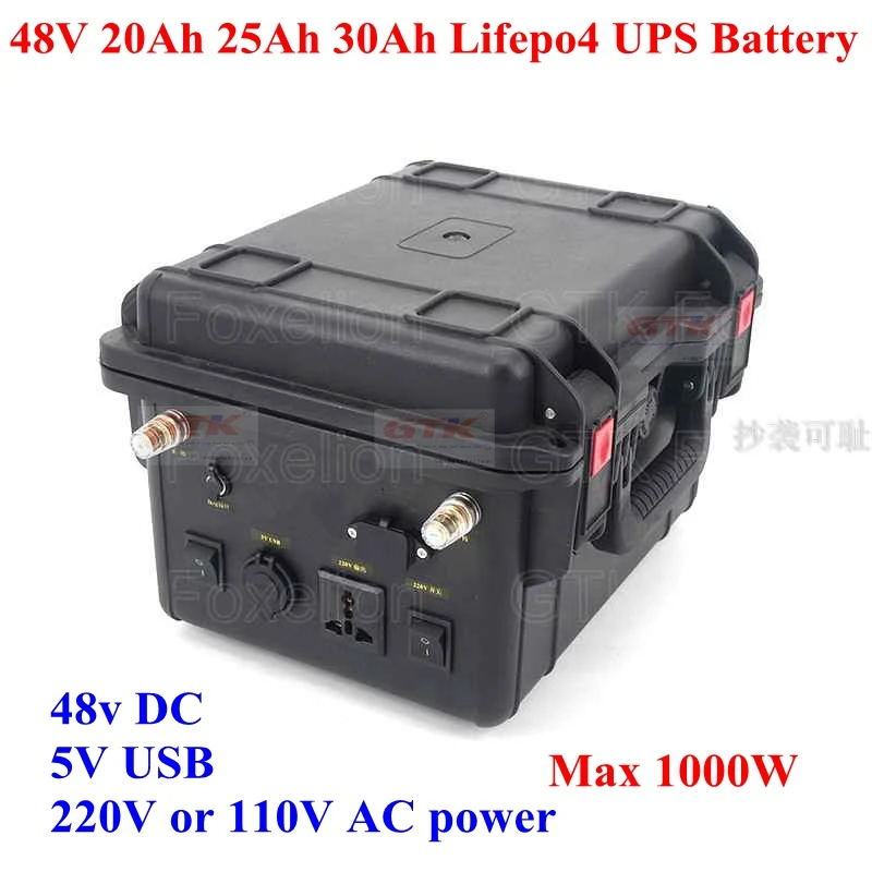 48v 20ah 30ah 25ah Lifepo4 Ups Battery / Ups 220v Output 1000w Solar ...