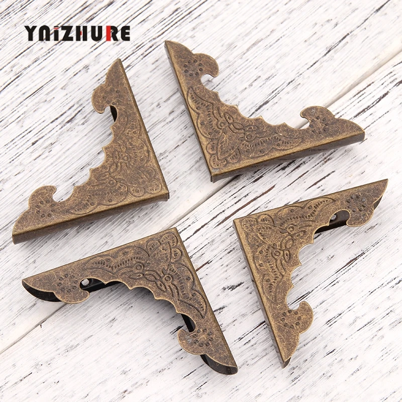 40*40mm Fit 4mm 4Pcs Bronze Tone Book Scrapbooking Albums Menus Corner ...