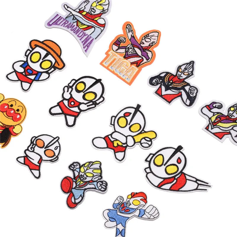 Cartoon Ultraman Patches For Clothing Children Japan Cute Ironing On ...