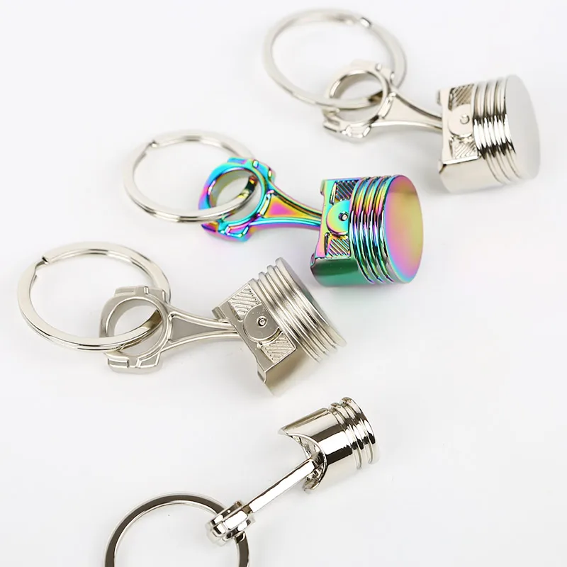 Engine Piston Key Ring Chain Keychain Keyfob Key Chain Wholesale Chrome ...