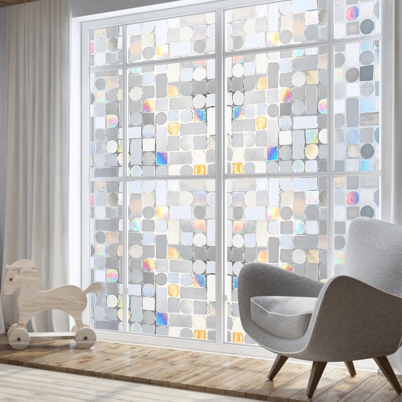 Квадратная и круглая оконная пленка статическая защита ...