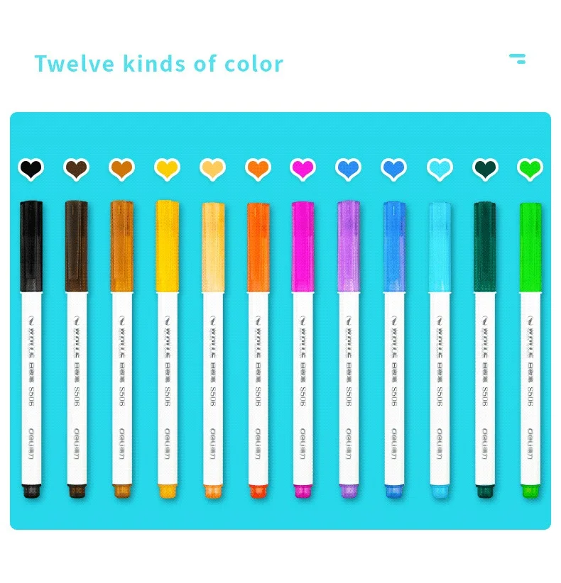 Tableau effaçable,12 color set--Ensemble de stylos marqueurs effaçables ...