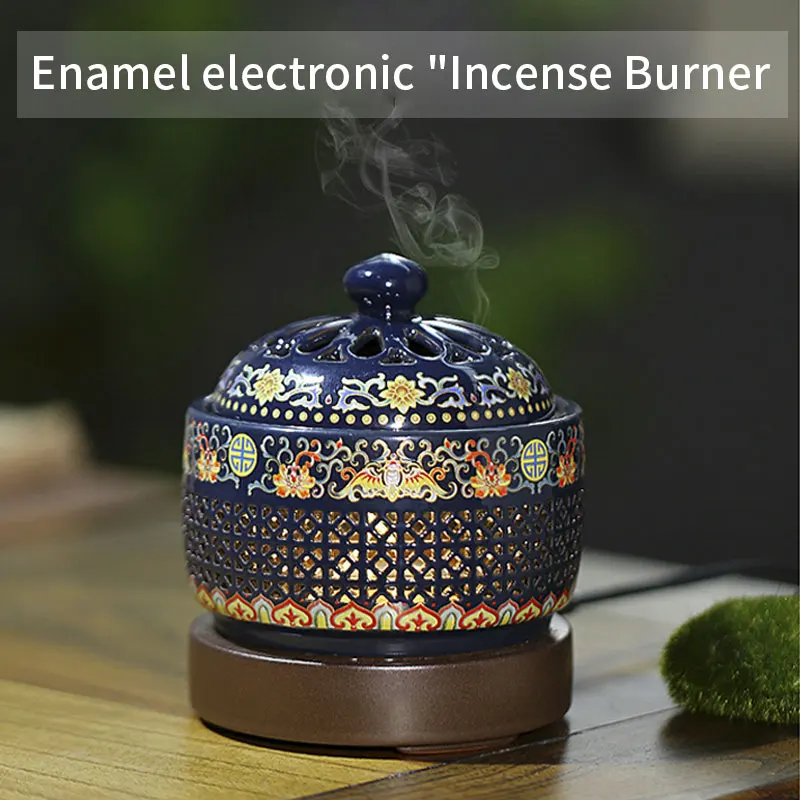 Arabic-Ceramic-Enamel-Aroma-Diffuser-Electricity-Incense-Burner-With ...