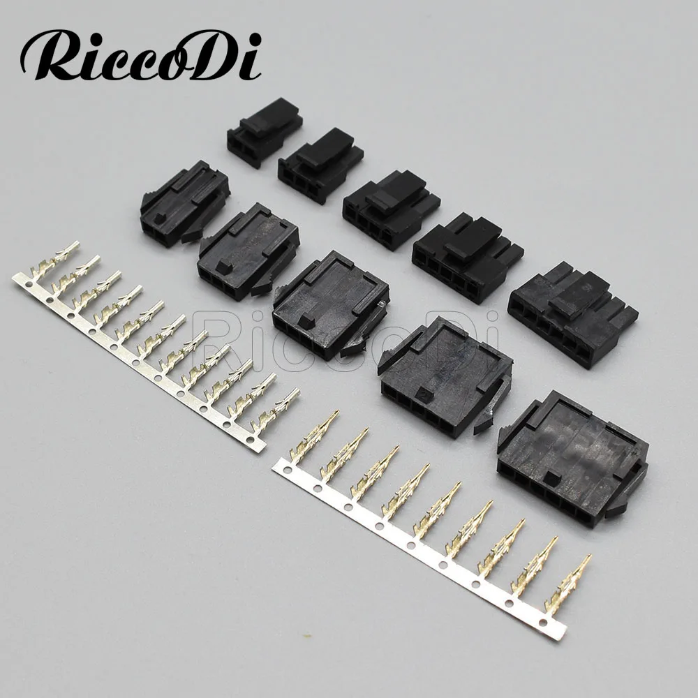 30 Set Molex 3.0 mm Connector 43645/43640 Single Row Male/Female Housing+ Terminals 2/3/4/5/6 ...