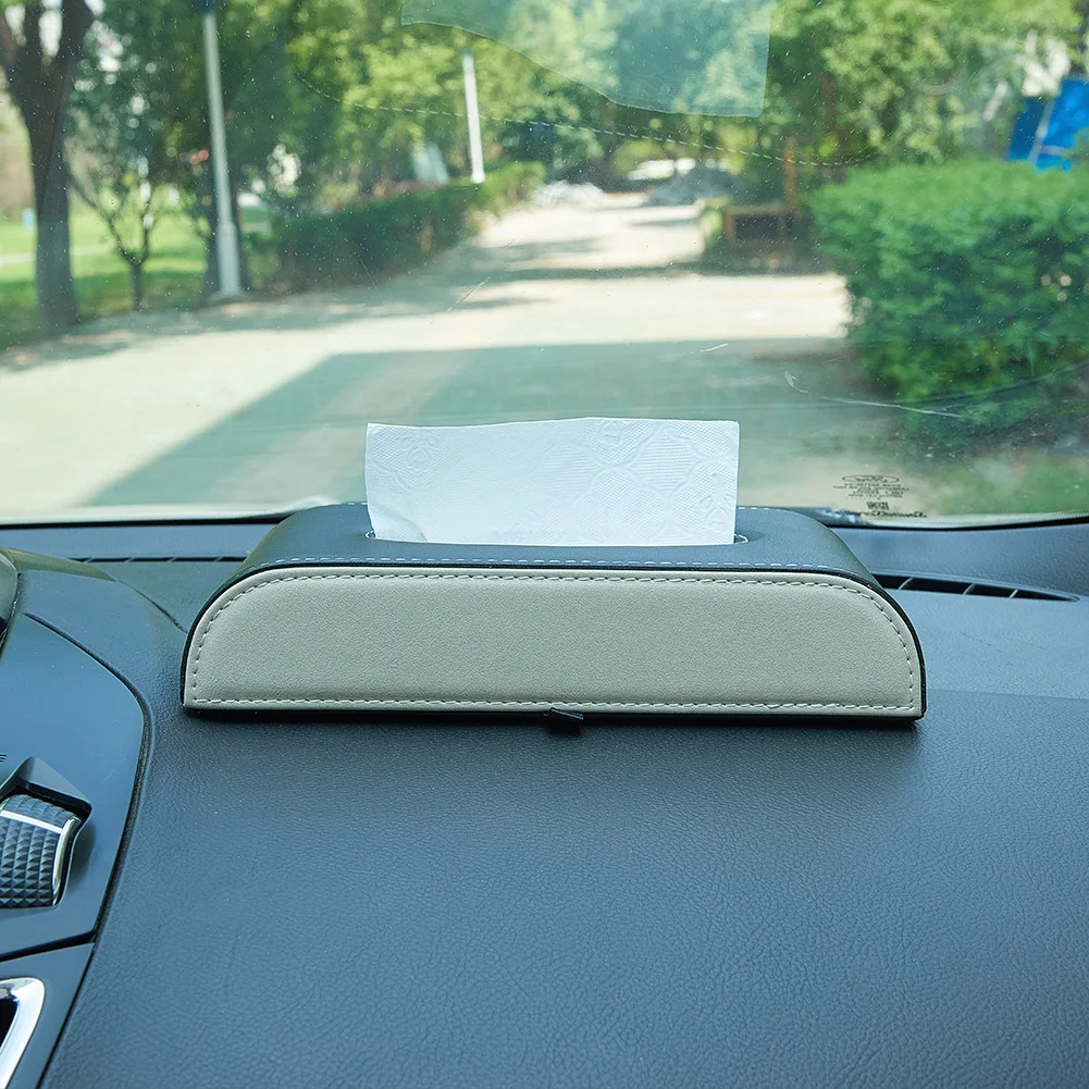 Car-Tissue-Box-Container-Automobile-Interior-Accessories-Organizer ...