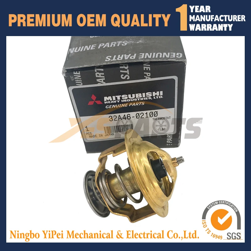 Termostato para motor Mitsubishi, 32A46-02100, S4S, S6S