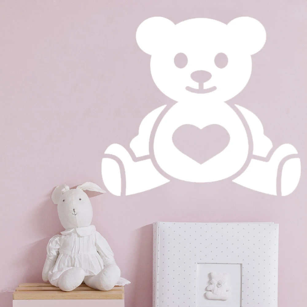 Home & Living Wall Decals & Murals Teddy bear wall decal Boy and girl ...