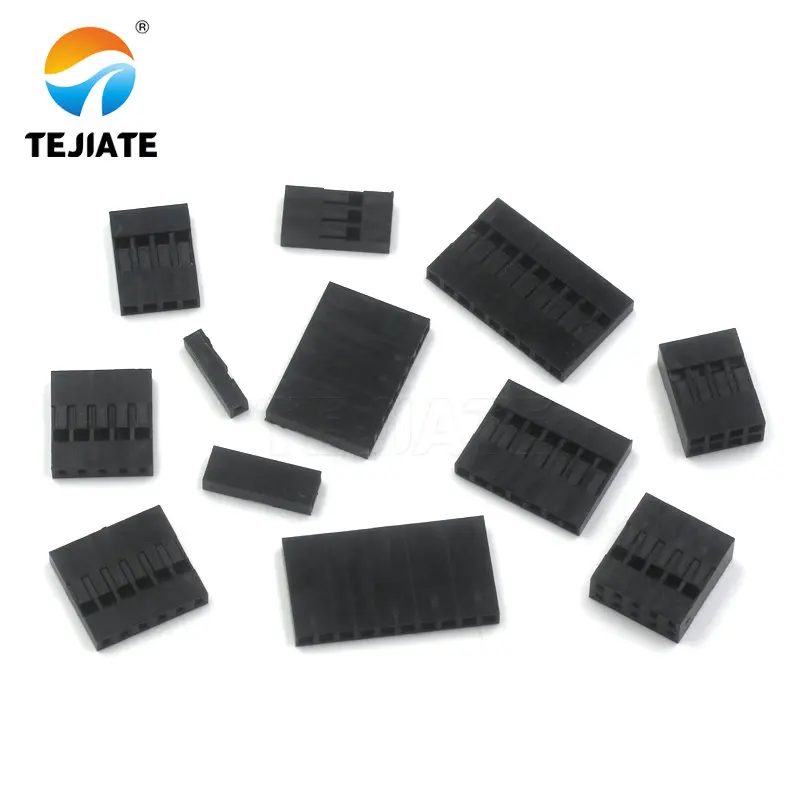 200PCS DuPont Rubber-shell 2.54mm Spacing DuPont-wire Plug Single ...