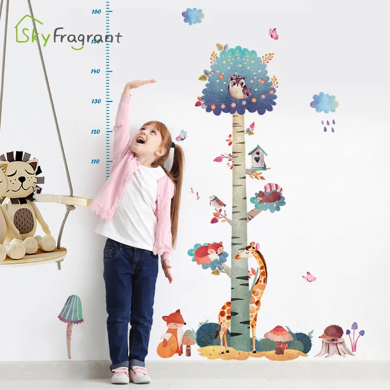 Growth-Tree-Height-Wall-Stickers-For-Kids-Rooms-Home-Child-Bedroom-Wall ...