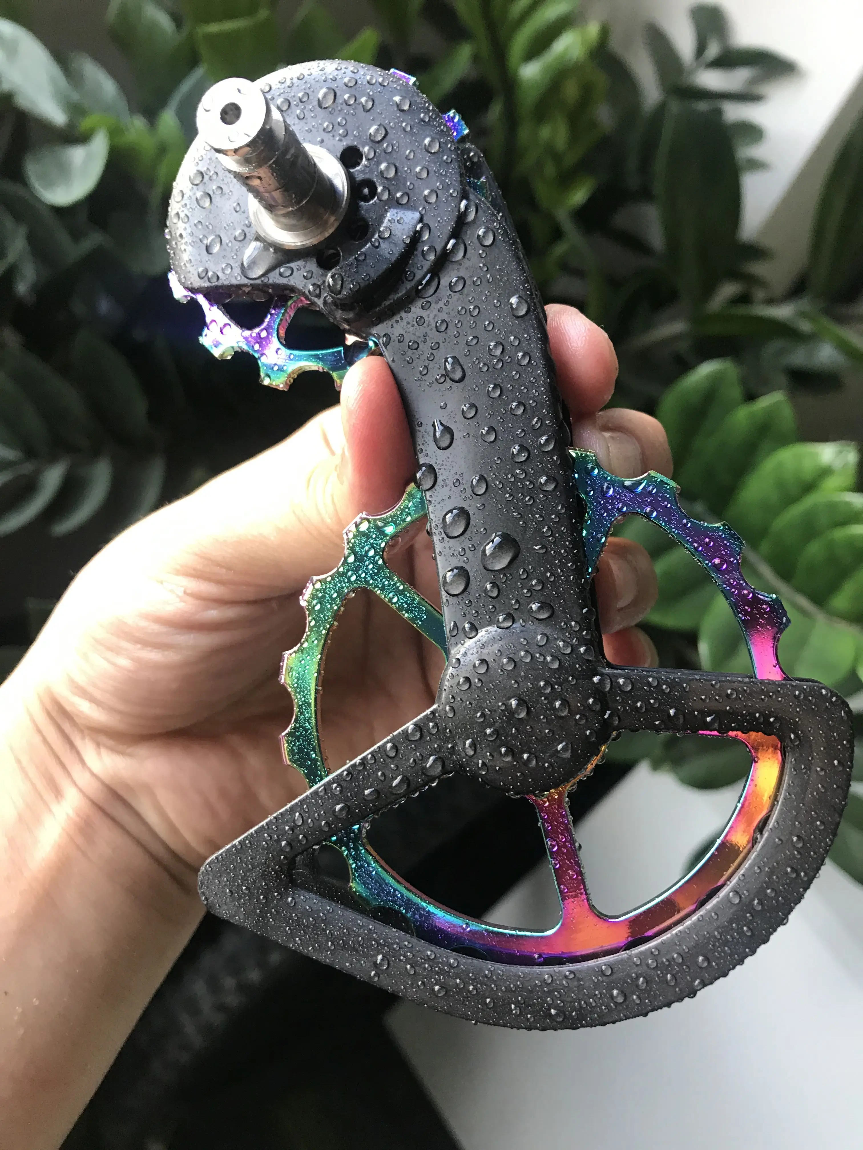 Accessoire vélo,Système de roue de poulie à roulements céramiques ...