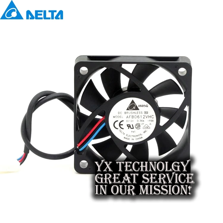For Delta 60*60*15mm AFB0612VHC 6015 12V 0.36A 60mm three speed cooling ...