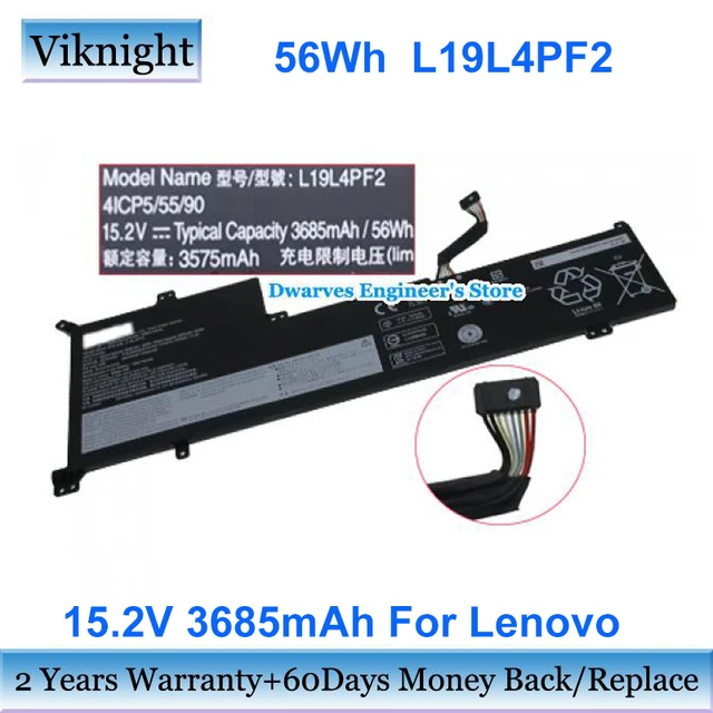 70Wh 15V L19M4PF1 Battery For Lenovo L19C4PF1 L19L4PF1, 55% OFF