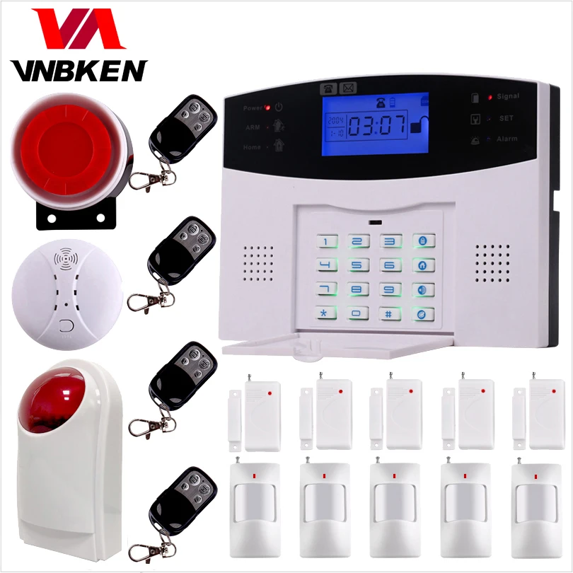 G500 Home Security GSM Alarm System Wired & Wireless 433MHz Intercom ...