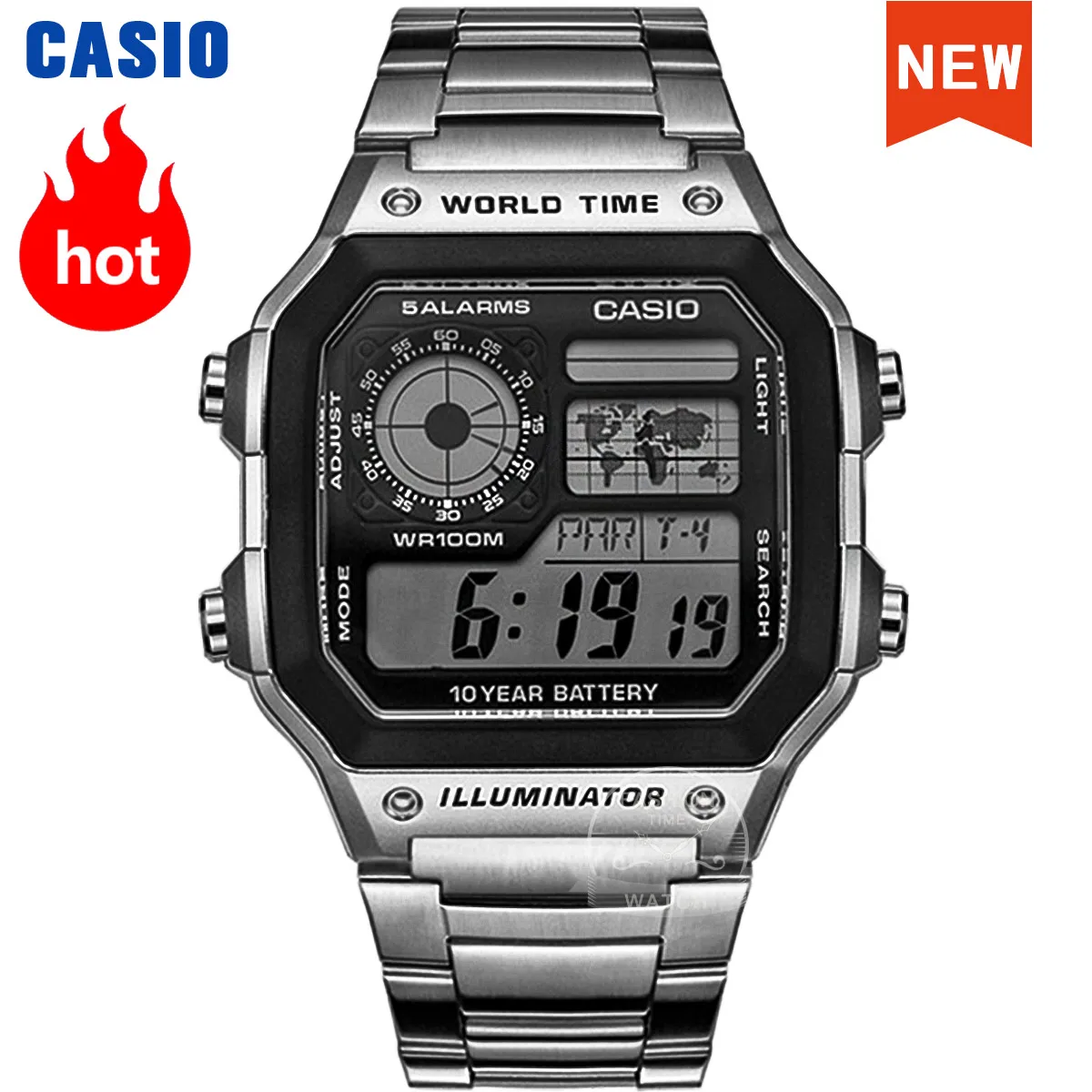 Casio watch Explosion watch men set luxury LED military digital watch ...