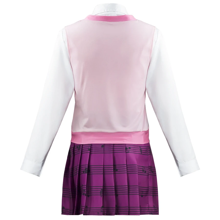 Danganronpa Anime Akamatsu Kaede Cosplay Costume Shirt,Vest,Skirt And ...